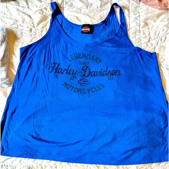 Harley-Davidson | Tops | Harley Davidson Bling Tank Top | Poshmark